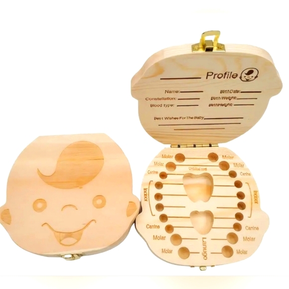 Other | Wooden Tooth Keeper Holder Boy Or Girl | Poshmark